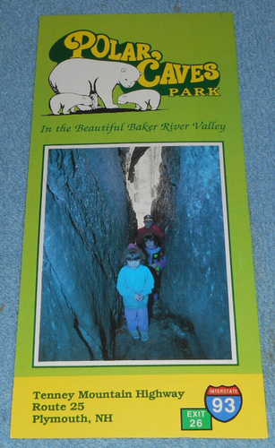 Vintage Polar Caves Park Plymouth New Hampshire Travel Brochure | eBay