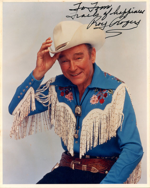Roy Rogers saluting actor vintage hand signed autographed photo | eBay