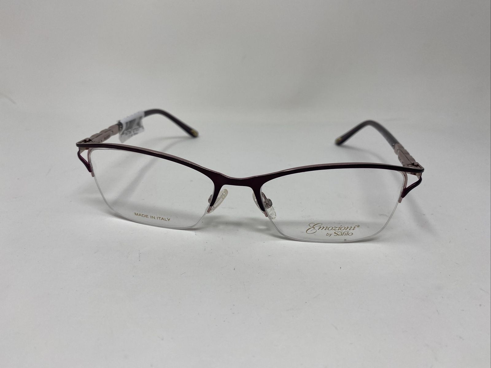 EMOZIONI BY SAFILO EM 4398 OQ5 PURPLE 52/17/135 FLEX HINGE EYEGLASSES ...