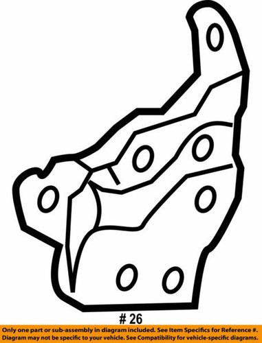 53804-47020 Toyota Bracket, front side panel, lh 5380447020, New ...