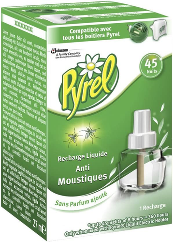 Pyrel Recharge Pour Diffuseur Électrique Liquide, Anti-Moustiques, 45 ...