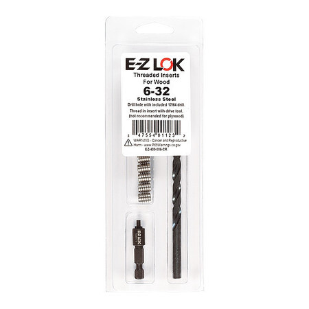 Zoro Select Ez-400-006-Cr Thread Repair Kit, Knife Thread Inserts ...