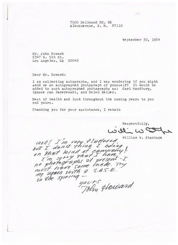 John Howard Signed Letter | eBay