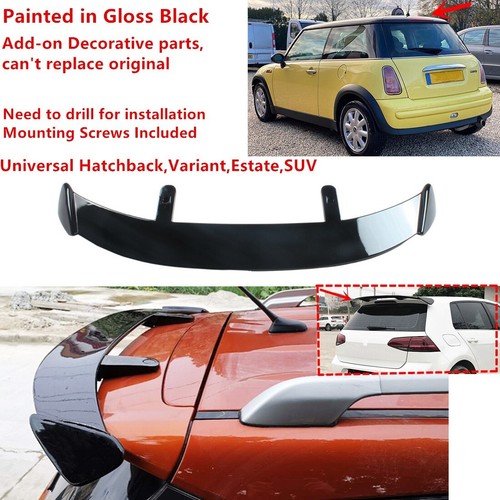 For MINI Hatch R50 R53 2001-2006 Rear Roof Spoiler Wing Glossy Black ...