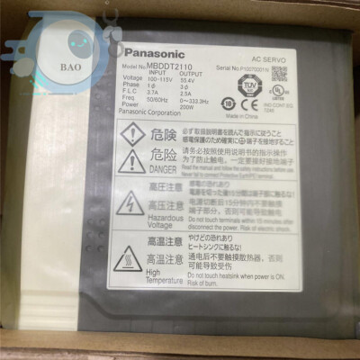 1PCS Used FOR Panasonic AC Servo Driver MBDDT2110 | eBay
