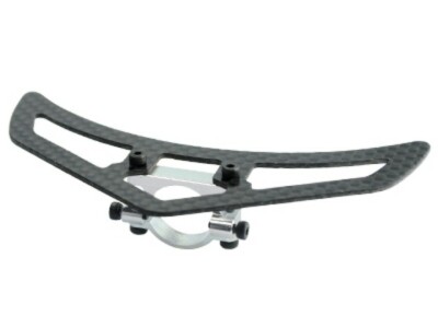 Microheli Aluminum Tail Boom Support Mount w/ Fin - BLADE 450X/3D/330X ...