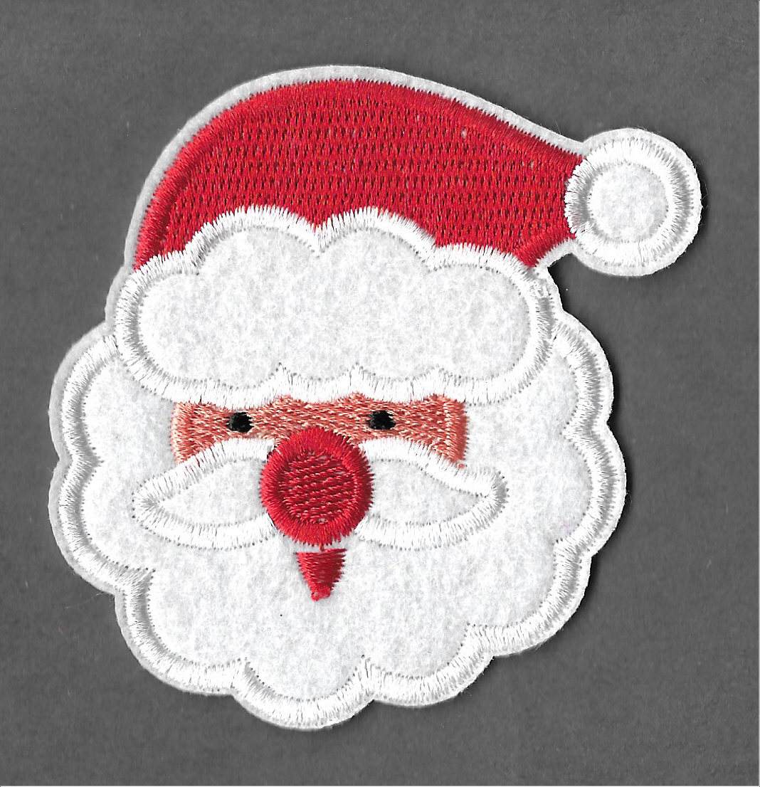 Santa Claus - Christmas - Kris Kringle - Embroidered Iron On Applique ...