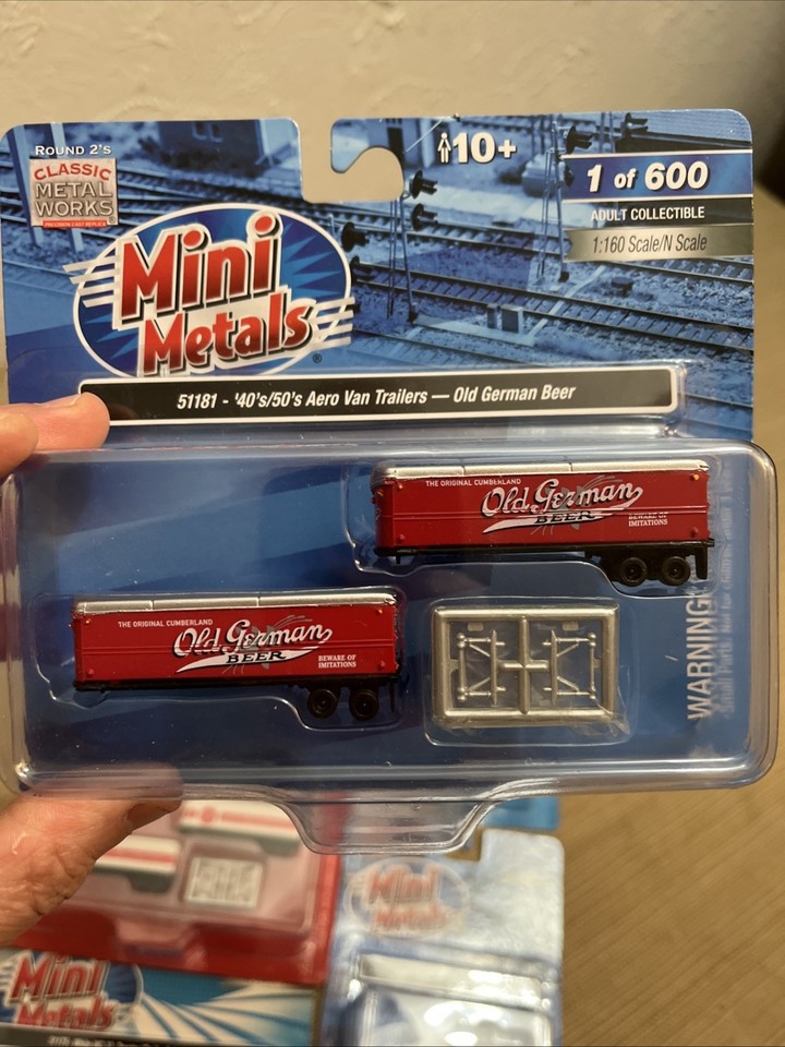 Mini Metals N Scale Model Train Tractor Trailer Truck Lot Of 7 Sets ...