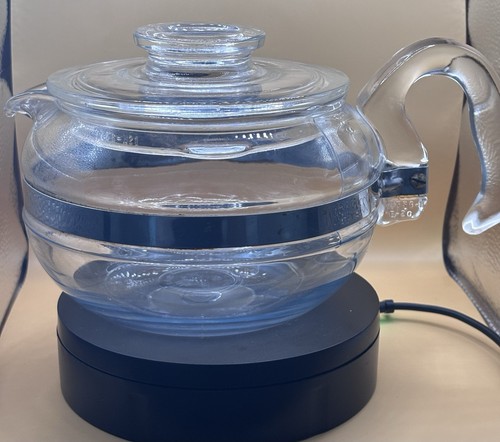 Vintage 6 Cup #8126-B Pyrex Flameware Clear Coffee Tea Pot With Lid | eBay