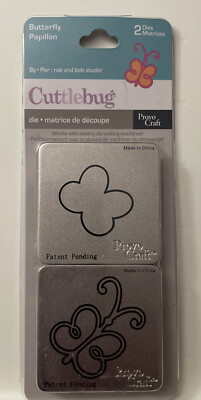 Cuttlebug by: Provo Craft 2 Dies "BUTTERFLY" Scrapbooking | eBay