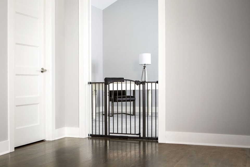Extra Wide Arched Décor Walk Thru Baby Safety Gate Pet Dog Fence Indoor ...