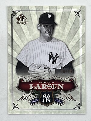 Don Larsen 2006 SP Legendary Cuts Bronze /99 #127 MLB Yankees UD ...