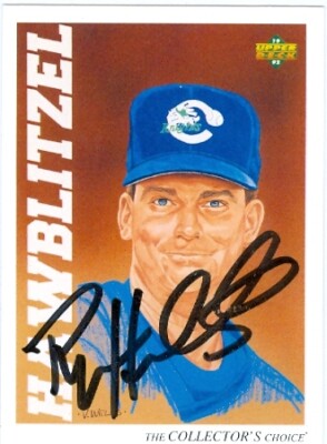 Ryan Hawblitzel autographed baseball card (Cubs) 1992 Upper Deck Minors ...