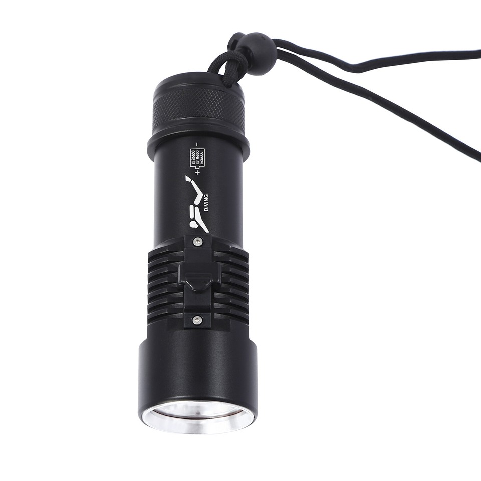22.2W Diving Light LED Waterproof Dive Scuba Lamp Underwater Flashlight ...