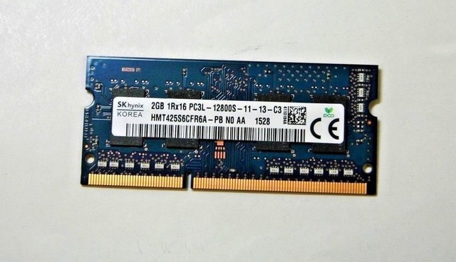 SK Hynix 2GB 1RX16 PC3L-12800S-11-13-C3 Genuine Laptop Memory ...