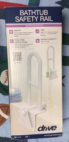 Drive Bathtub Safety Rail #12036 ~ White ~ Open Box 822383102672| eBay