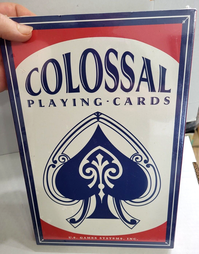 COLOSSAL Playing Cards Deck 8" X 12" SEALED by US Games Systems Large ...