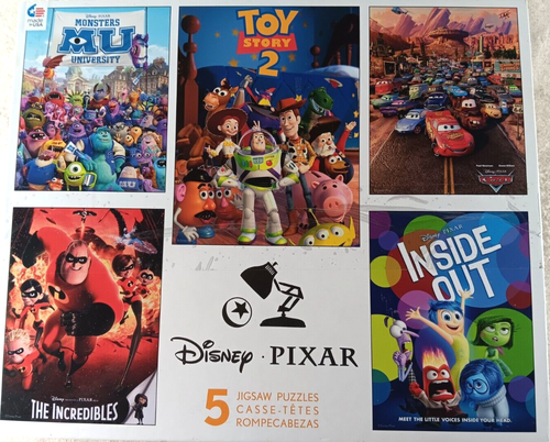 4 Disney Pixar Puzzles Monsters Inc Cars Toy Story 2 The Incredibles ...