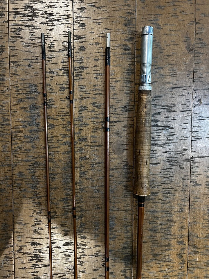 Rare Heddon #17 9’ Bamboo Fly Rod–Extra Tip, Tube, Original Case ...
