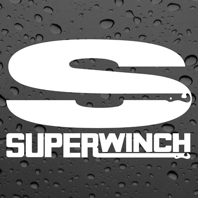 SUPERWINCH X2 PAIR STICKERS WHITE GRAPHICS DECAL STICKER OFFROAD 4X4 | eBay