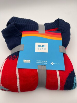 Aldi Gear Christmas Holiday Sweater Ornaments Size Small 2023 Limited ...