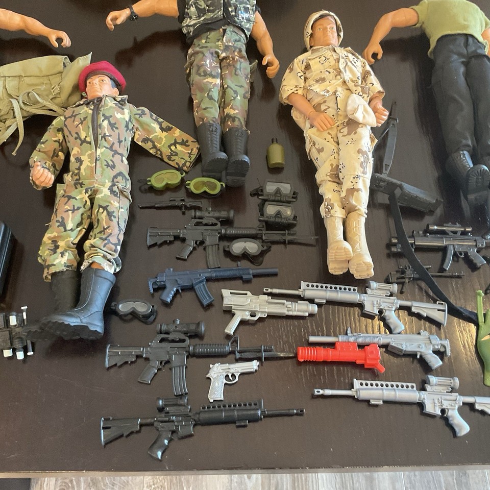 G I JOE 12 Inch Action Figures Lot With Toys,Weapons,And Accessories | eBay