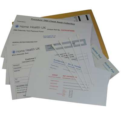 Home DNA Test Kit Test Paternity Father Child >99.99% Accuracy Postal ...