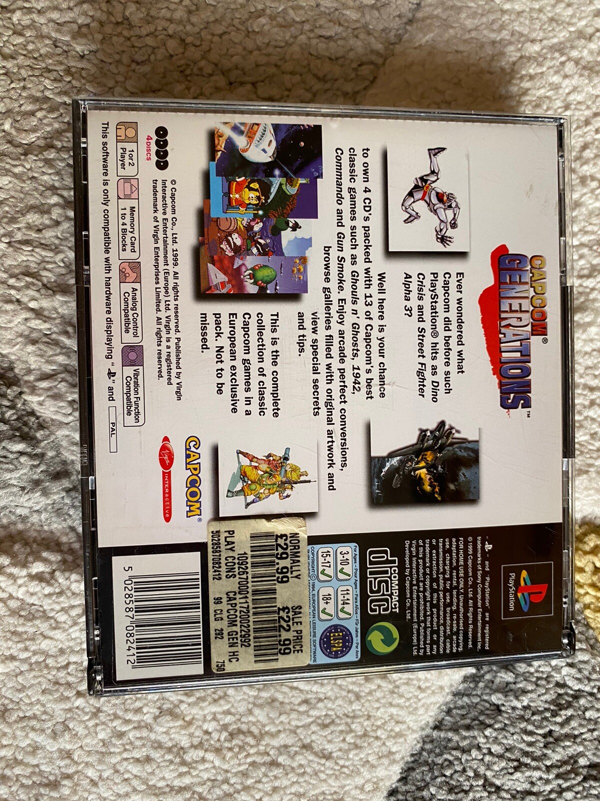 Capcom Generations for Sony Ps1 PlayStation 1 PAL Complete & in Good ...