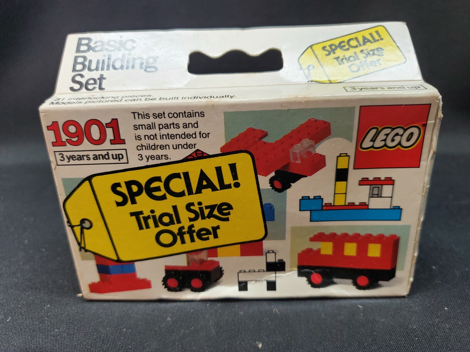 NEW Sealed, 1984 Lego 1901 Basic Building Set Special Trial Size Offer ...