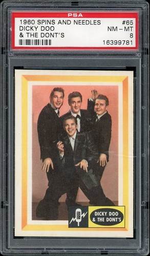1960 Spins And Needles #65 Dicky Doo & The Dont's PSA 8 | eBay