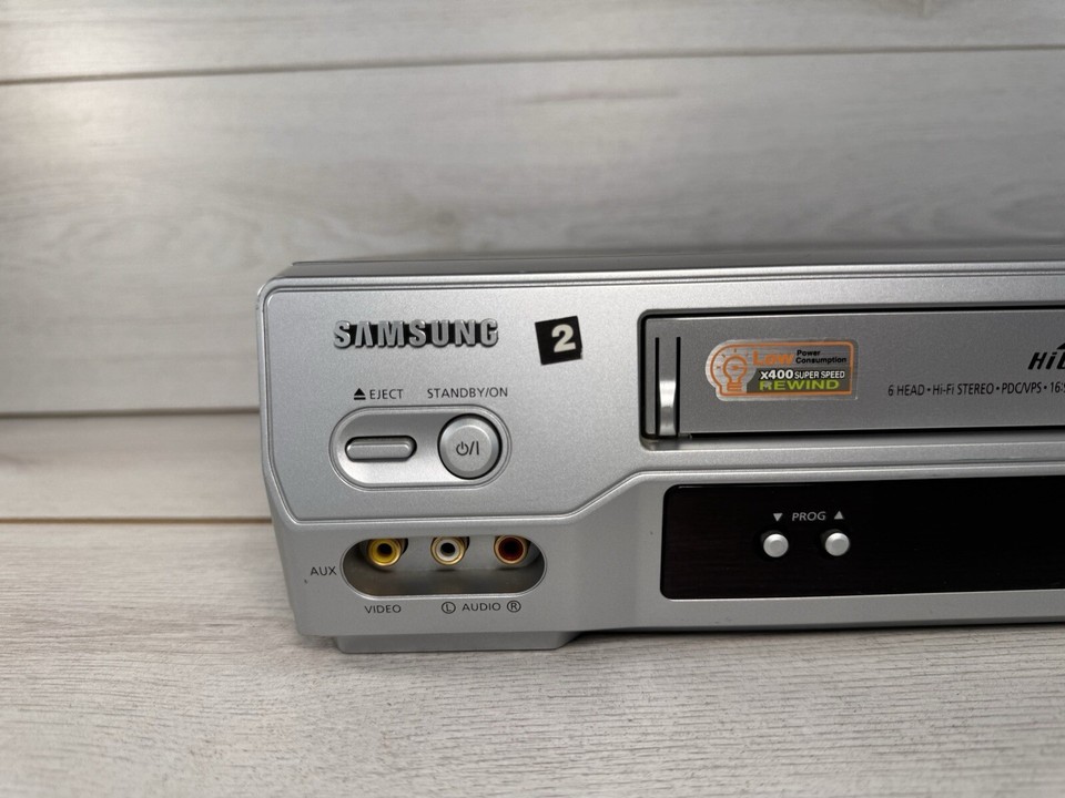 Samsung SV-661B VCR VHS Video Player Recorder PAL & NTSC Silver | eBay