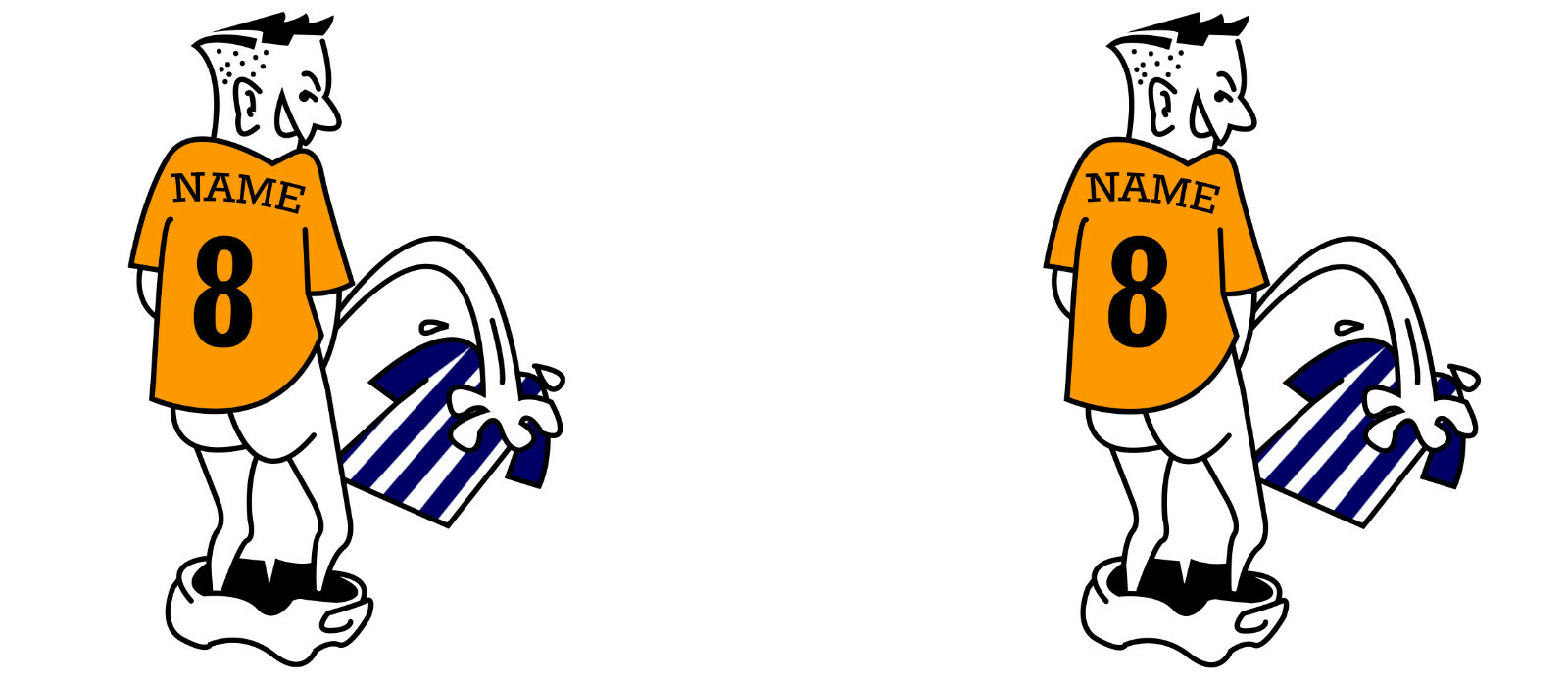 PERSONALISED FOOTBALL RIVALS MUG ANY TEAMS PEEING WEEING LOCAL FUNNY ...