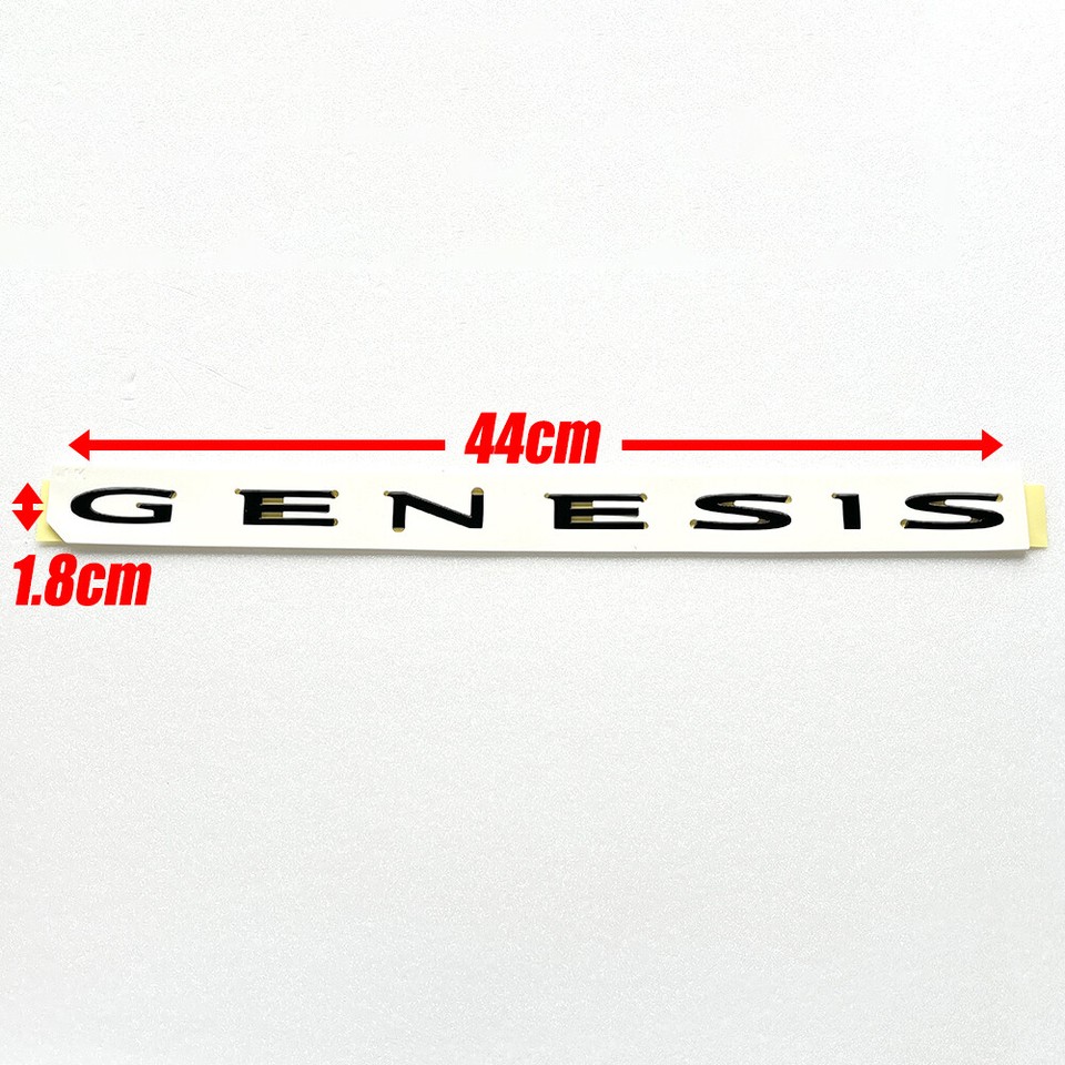 Black high glossy Genesis Emblem (Fits: 2021 2022 2023 2024 Genesis ...