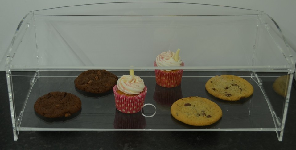 Bakery Pastry Display Case Stand Cabinet Cakes Donuts Cupcakes Perspex ...