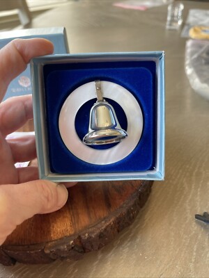 Silver Company Vintage New Teether Baby Rattle Bell Ring | eBay