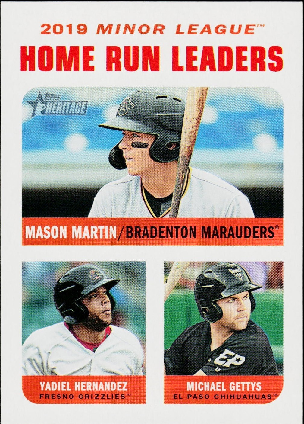 2020 Topps Heritage Minor League Edition - 2019 Minor League Leaders ...