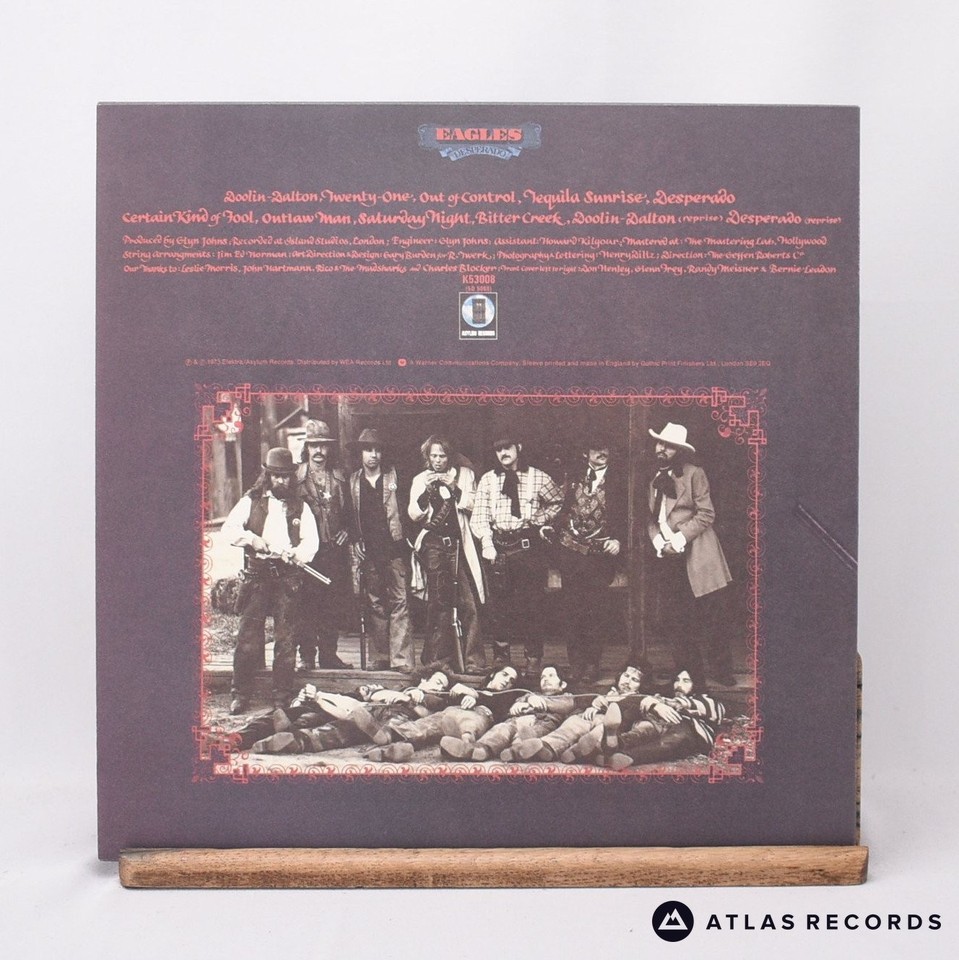 Eagles Desperado Reissue LP Album Vinyl Record 0 K 53008 Asylum Records ...