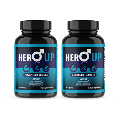 (2 Pack) Hero Up Men Enhancement Pills, HeroUp Male Health Support 120 ...