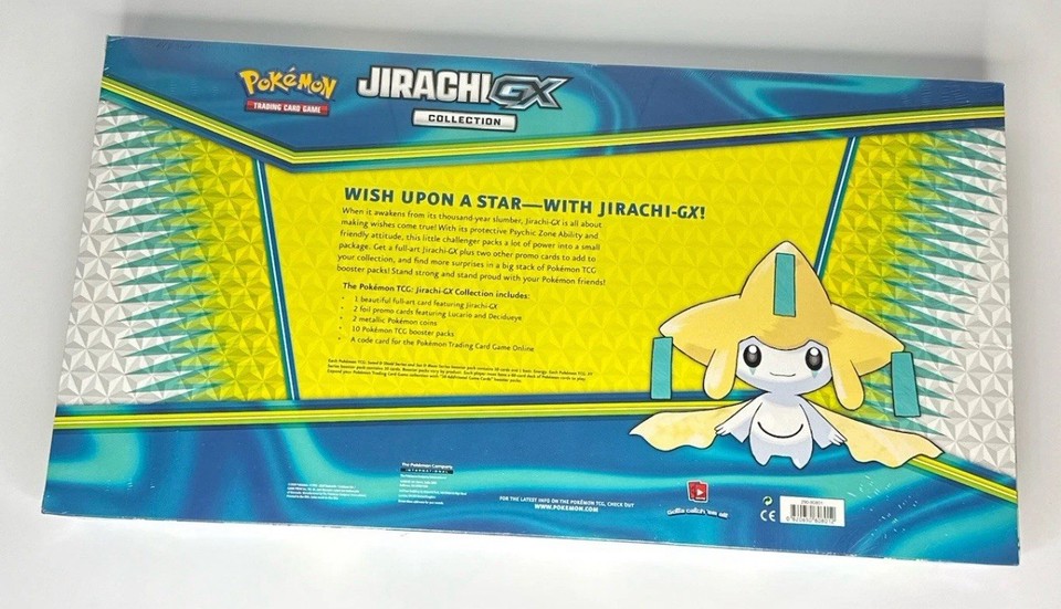 Pokemon Jirachi GX Collection Box TCG Trading Card Game 10 Packs NEW ...