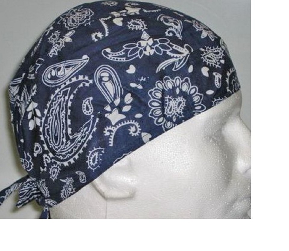 PAISLEY DOO RAG FITTED COTTON BANDANA TIES Do Du Hav A Danna Tie Skull ...