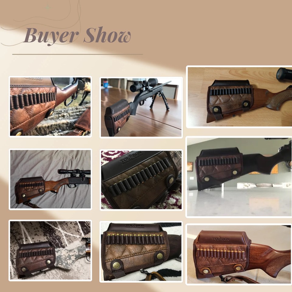 Tourbon Hunting Rifle Cheek Rest Riser .22cal Ammo Holder-fit Henry ...