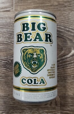 BIG BEAR COLA SODA SUGAR FREE CAN, FOR BAYLOR UNIVERSITY MARKET, GOOD ...