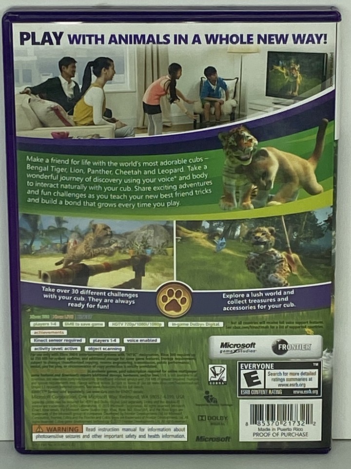 Kinectimals (Microsoft Xbox 360, 2010) Video Game Tested 885370217322| eBay