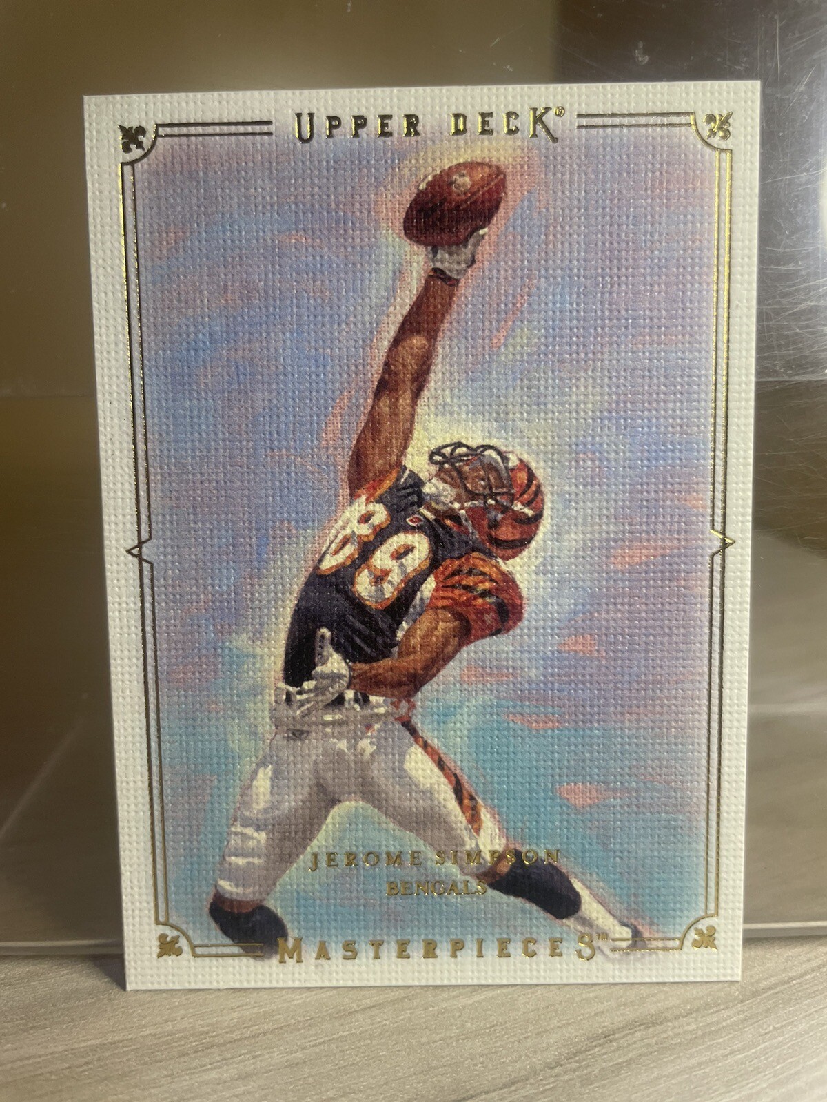 Jerome Simpson Bengals 2008 Upper Deck Masterpiece White Frame Rookie ...