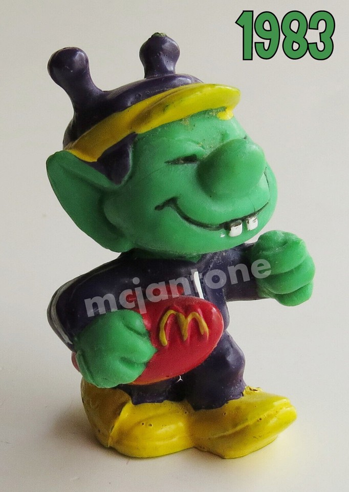 McDonald's 1983 ASTROSNIKS Snik GREEN ALIEN Bully PVC Regional YOUR Toy ...