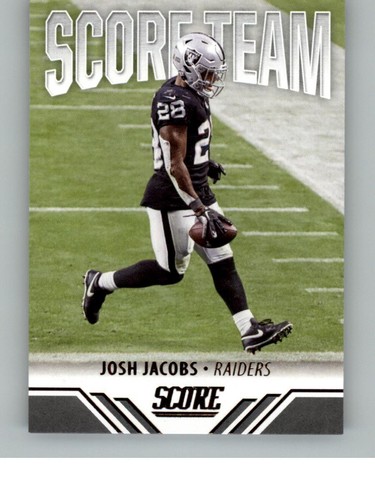 2021 Score Josh Jacobs ST18 Score Team Las Vegas Raiders | eBay