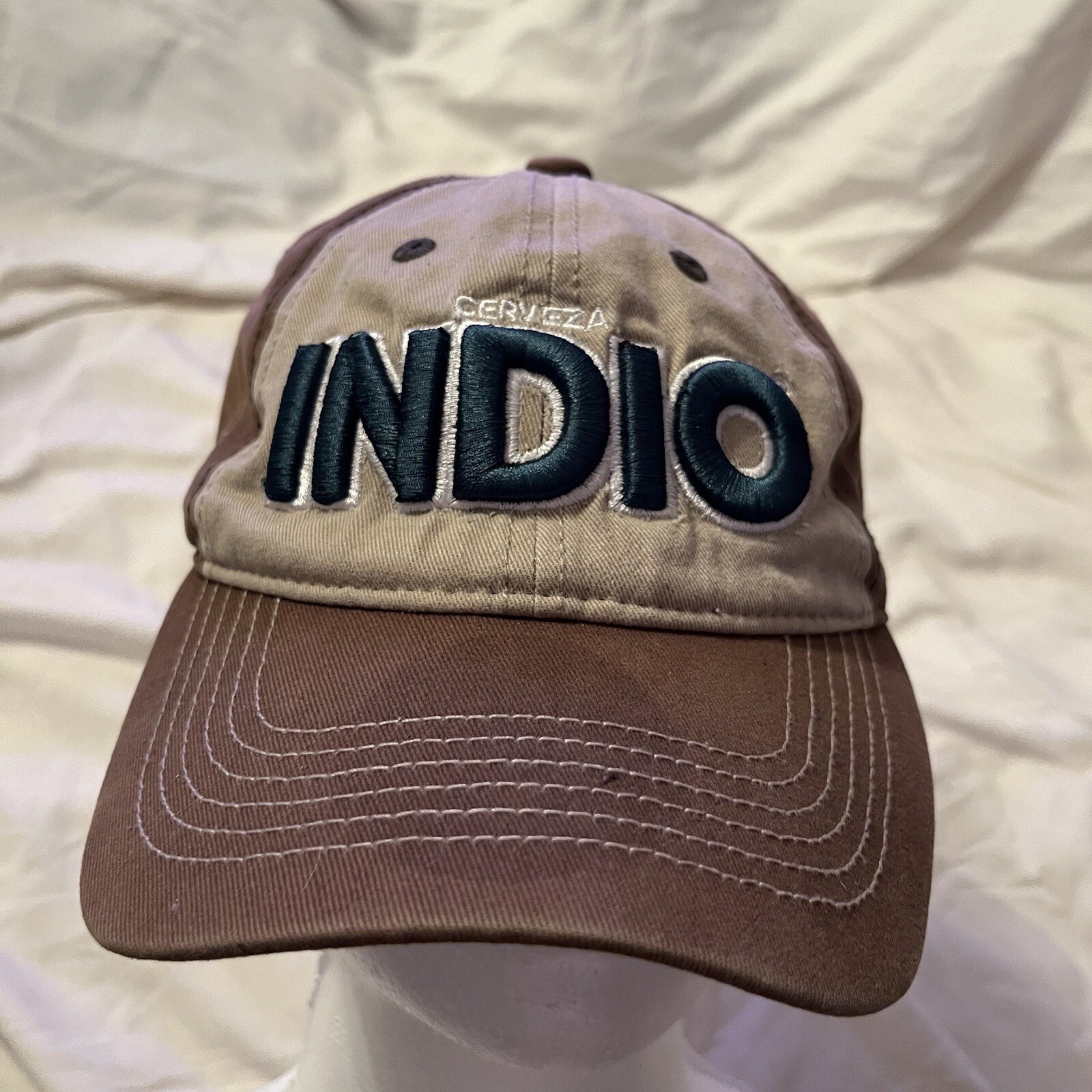 Vintage Cerveza Indio Dad Cap Mexican Beer Hat Mexico… - Gem