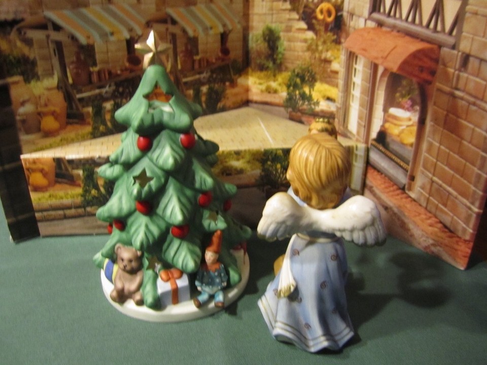 Beautiful Rare LE Goebel Angel Holiday Suprise, & Goebel Christmas Tree ...