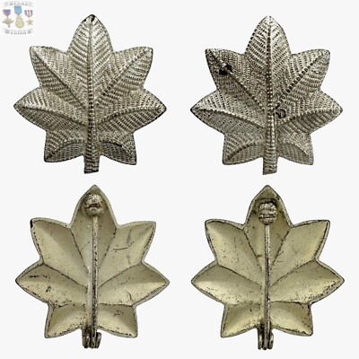 WW2 US ARMY LIEUTENANT COLONEL RANK INSIGNIA 1-1/8 x 1-1/16 INCH SIZE ...