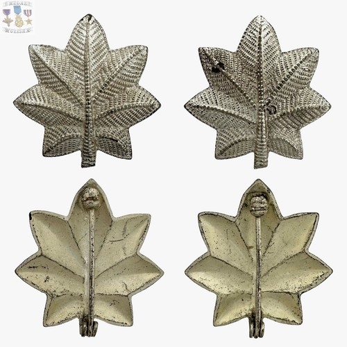 WW2 US ARMY LIEUTENANT COLONEL RANK INSIGNIA 1-1/8 x 1-1/16 INCH SIZE ...